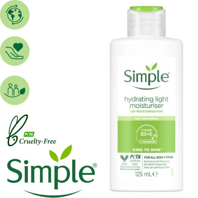 کرم مرطوب کننده و آبرسان سیمپل مدل ۱۲ ساعته لایت FAST ABSORBING - شروین ...